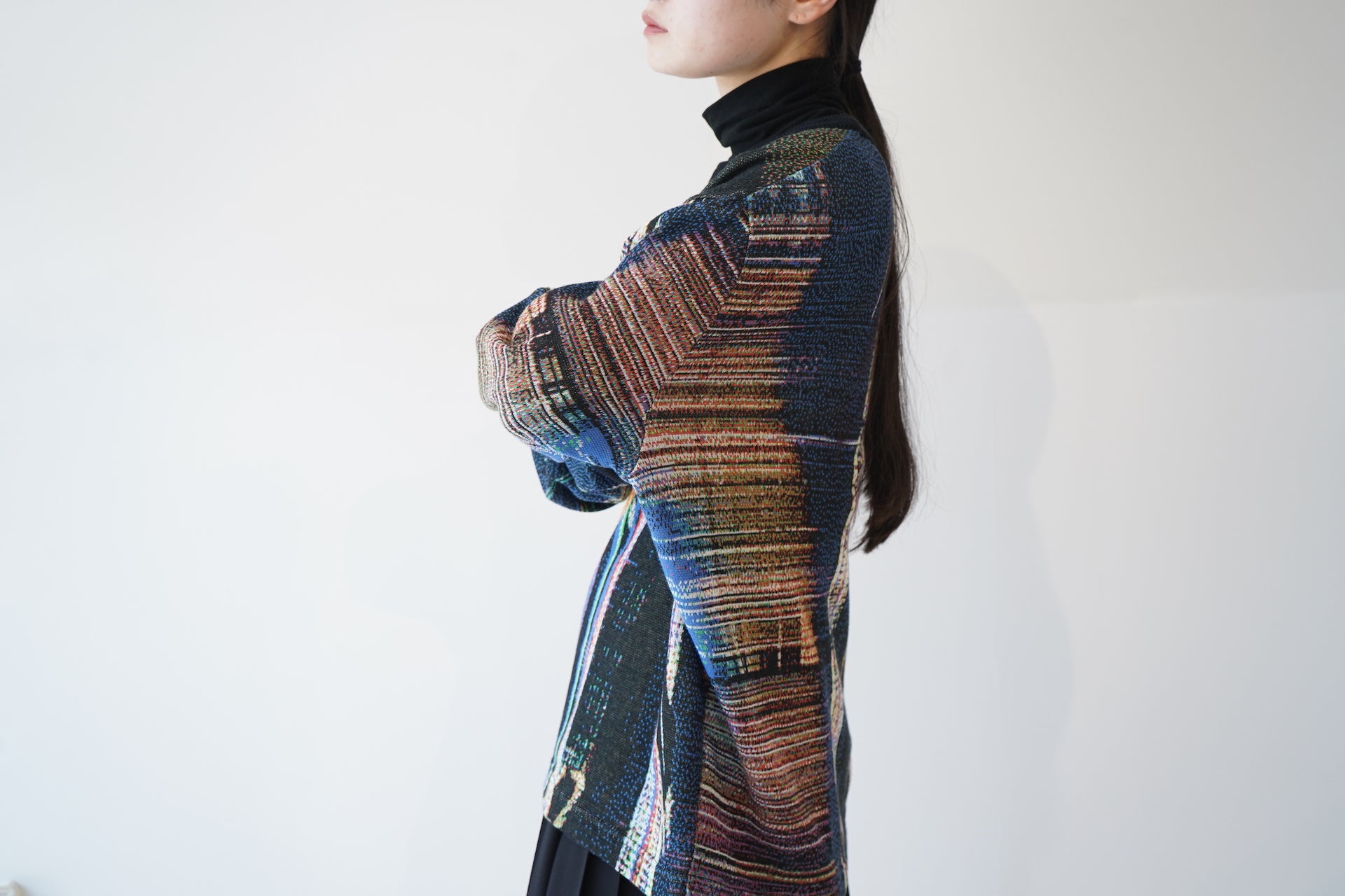 Pixel Tear Sweater / black tear – HATRA OFFICIAL