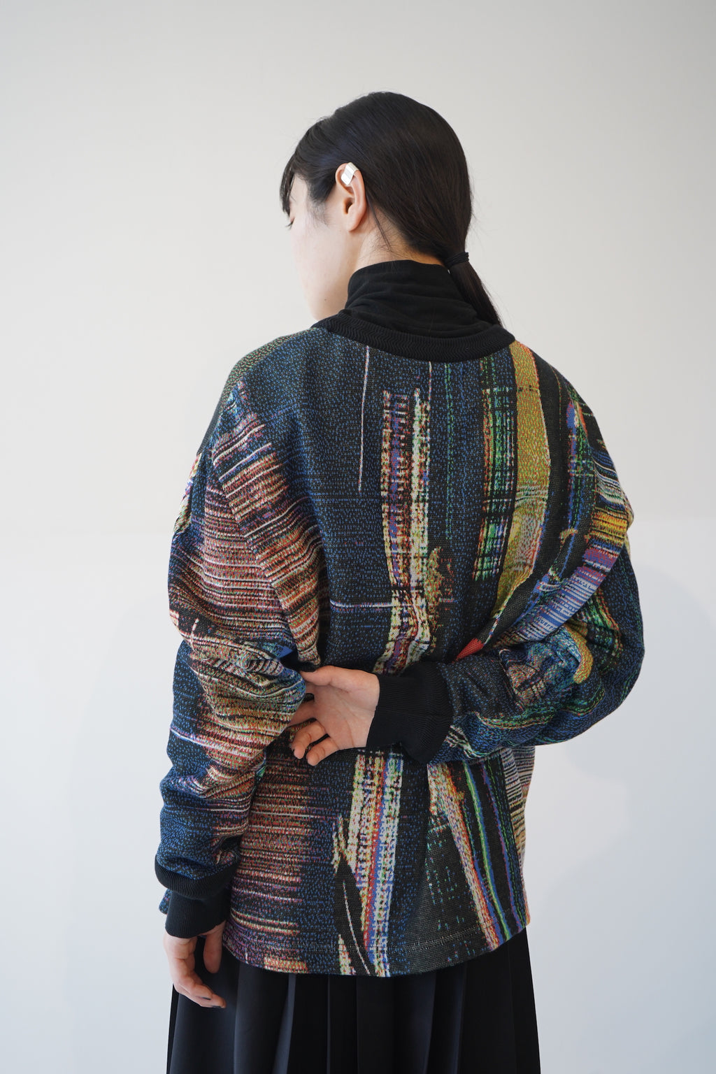 Pixel Tear Sweater / black tear – HATRA OFFICIAL